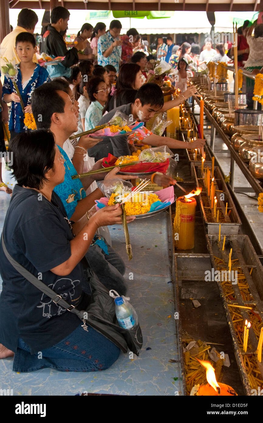 Buddhists Praying during The Songkran Festival, City Pillar Shrine ...