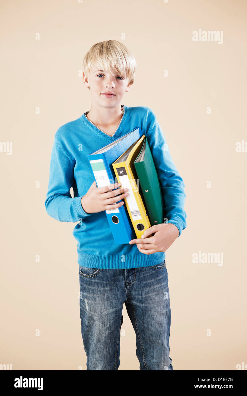 Boy folders hi-res stock photography and images - Alamy