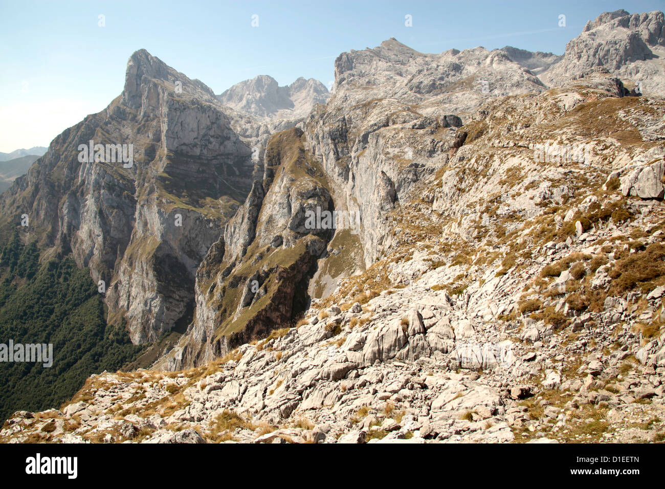 Picos de Europa, Cantabria, Spain,Europe, mountains, Potes, Fuentede ...