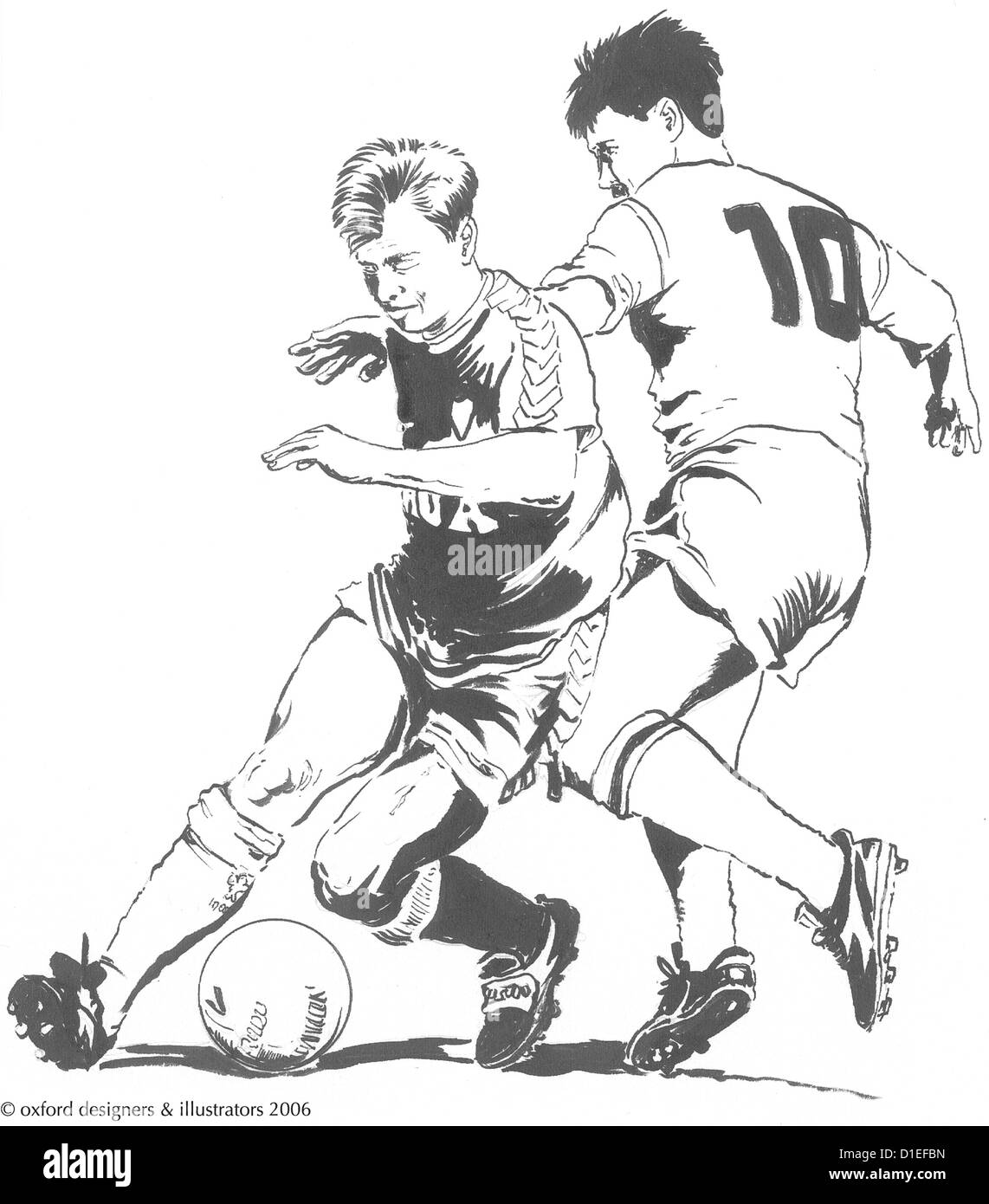 Soccer tackle Black and White Stock Photos & Images - Alamy