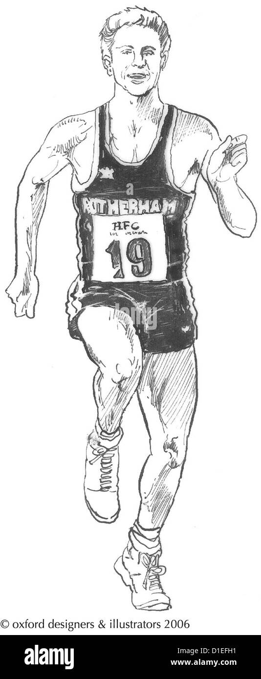 Long distance runner Black and White Stock Photos & Images - Alamy