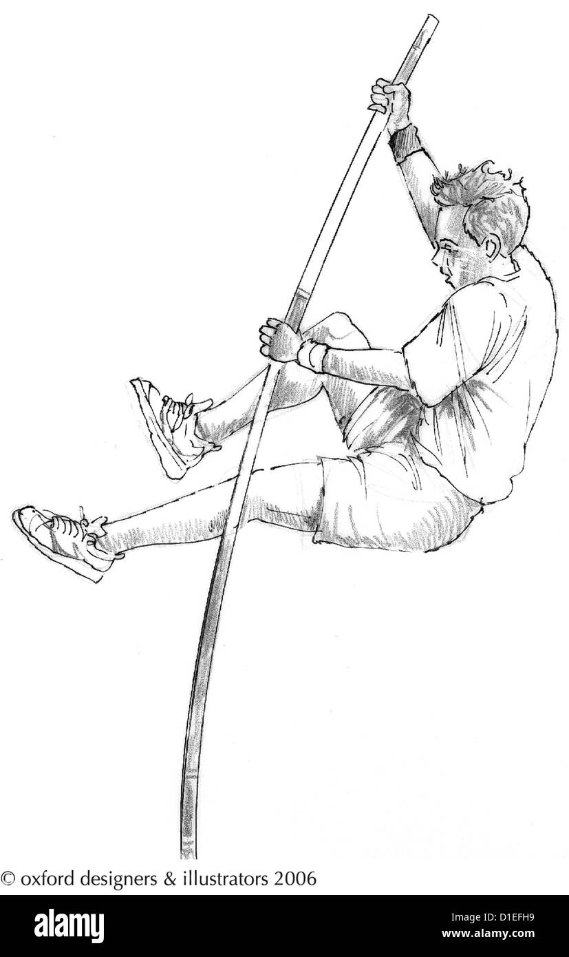 Pole jump Black and White Stock Photos & Images - Alamy