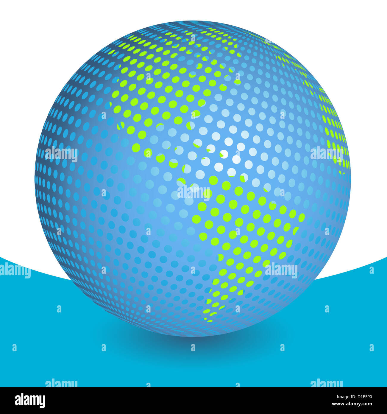 Illustration, transparent blue globe on white background Stock Photo ...