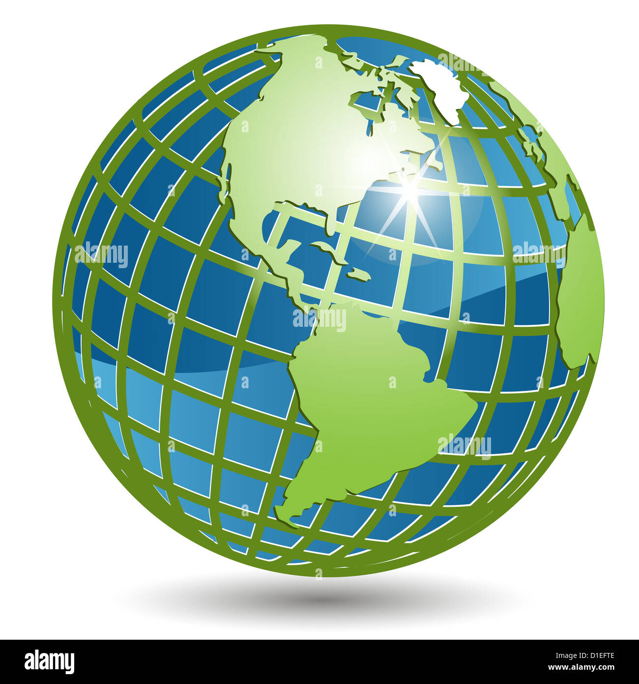 Planisphere map globe Cut Out Stock Images & Pictures - Alamy