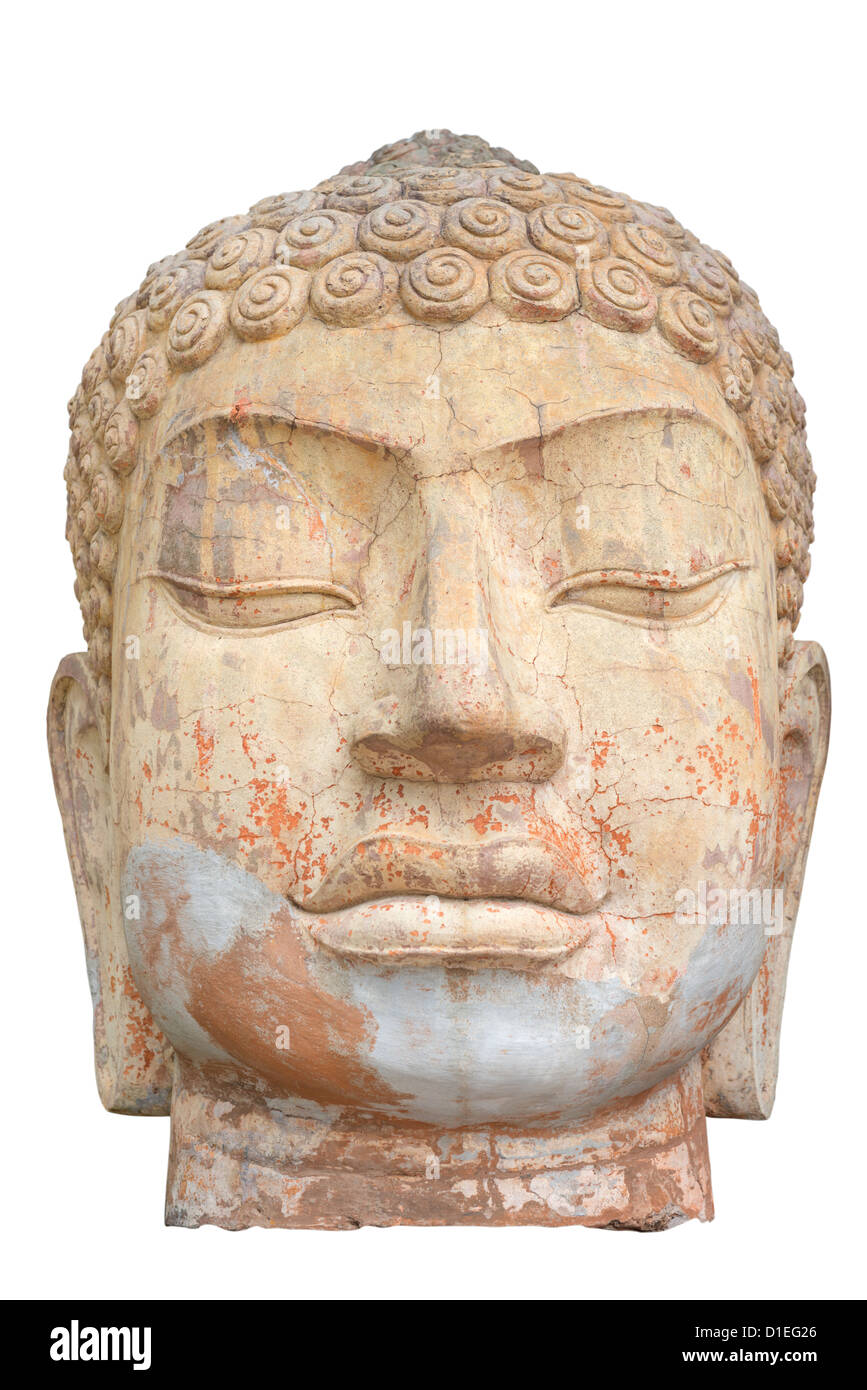Old statue head in Cut Out Stock Images & Pictures - Alamy
