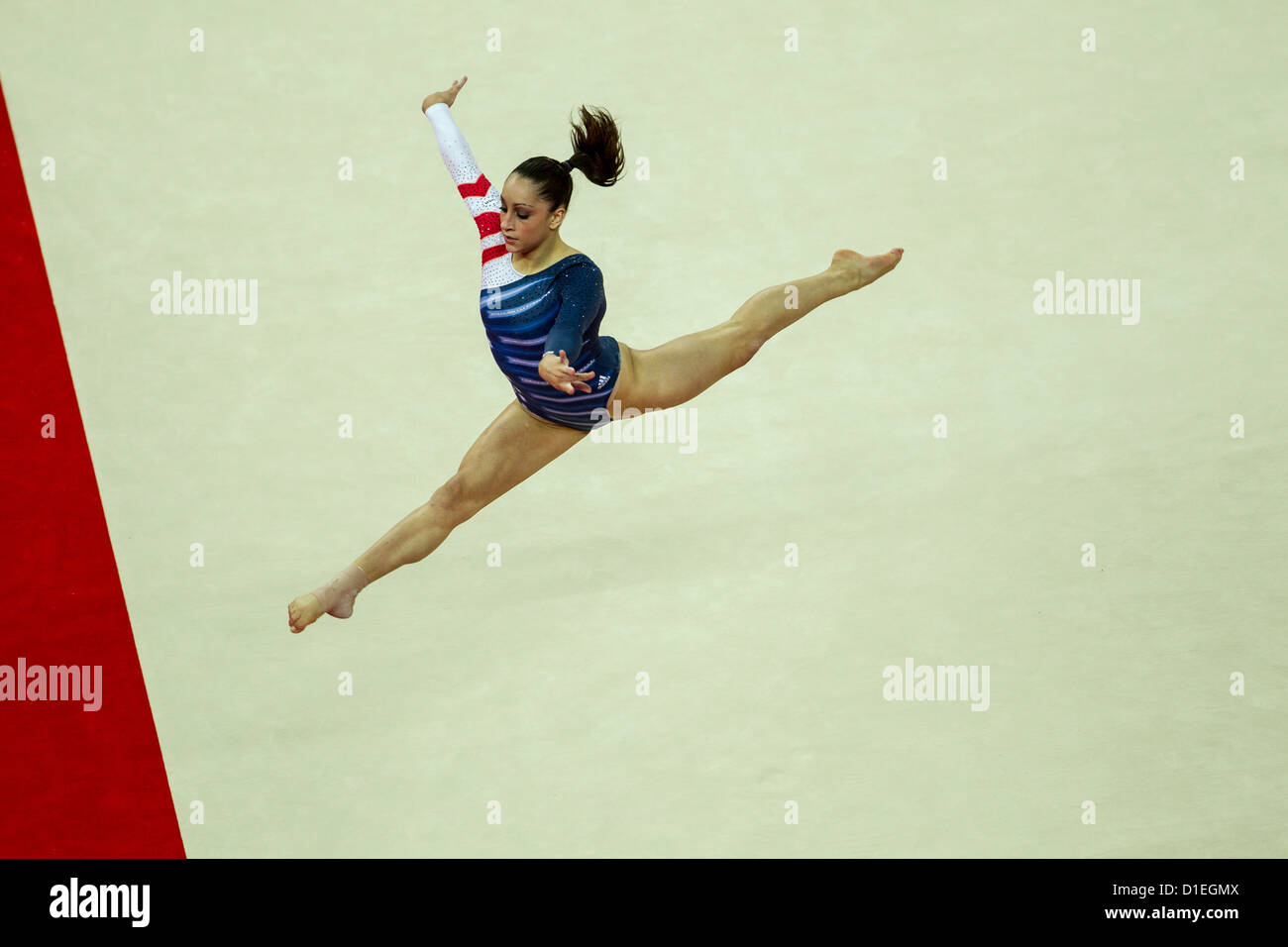 Jordyn Wieber (USA) competing during the Women's Floor Exercise Final ...