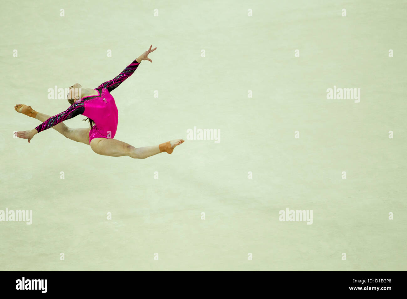 Lauren Mitchell (AUS) competing during the Women's Floor Exercise Final ...