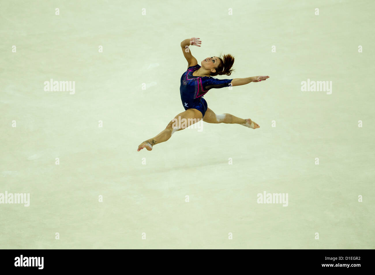 Vanessa Ferrari (ITA) competing during the Women's Floor Exercise Final ...