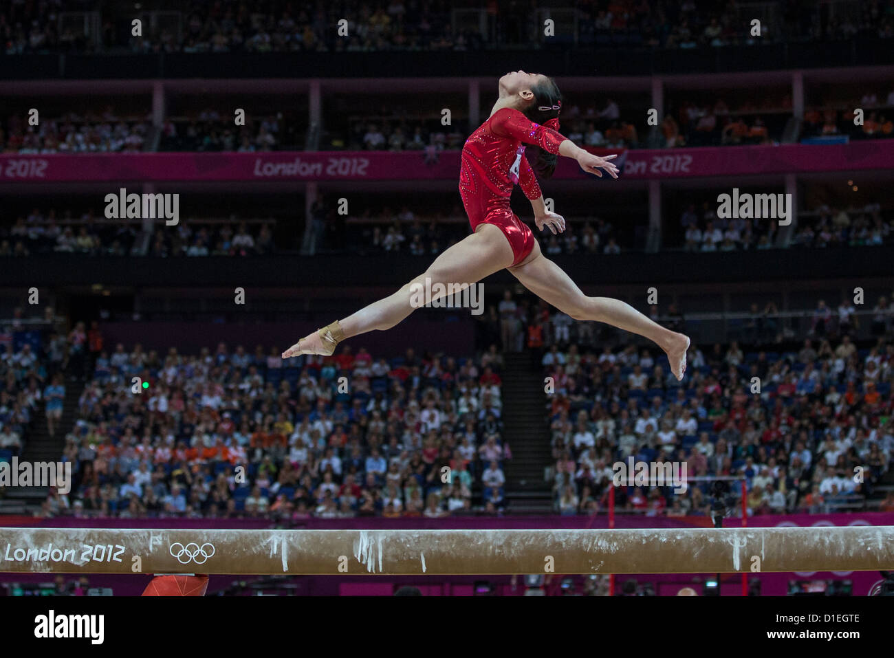 Sui Lu (CHN) winner of the silver medal in the Women's Balance Beam ...