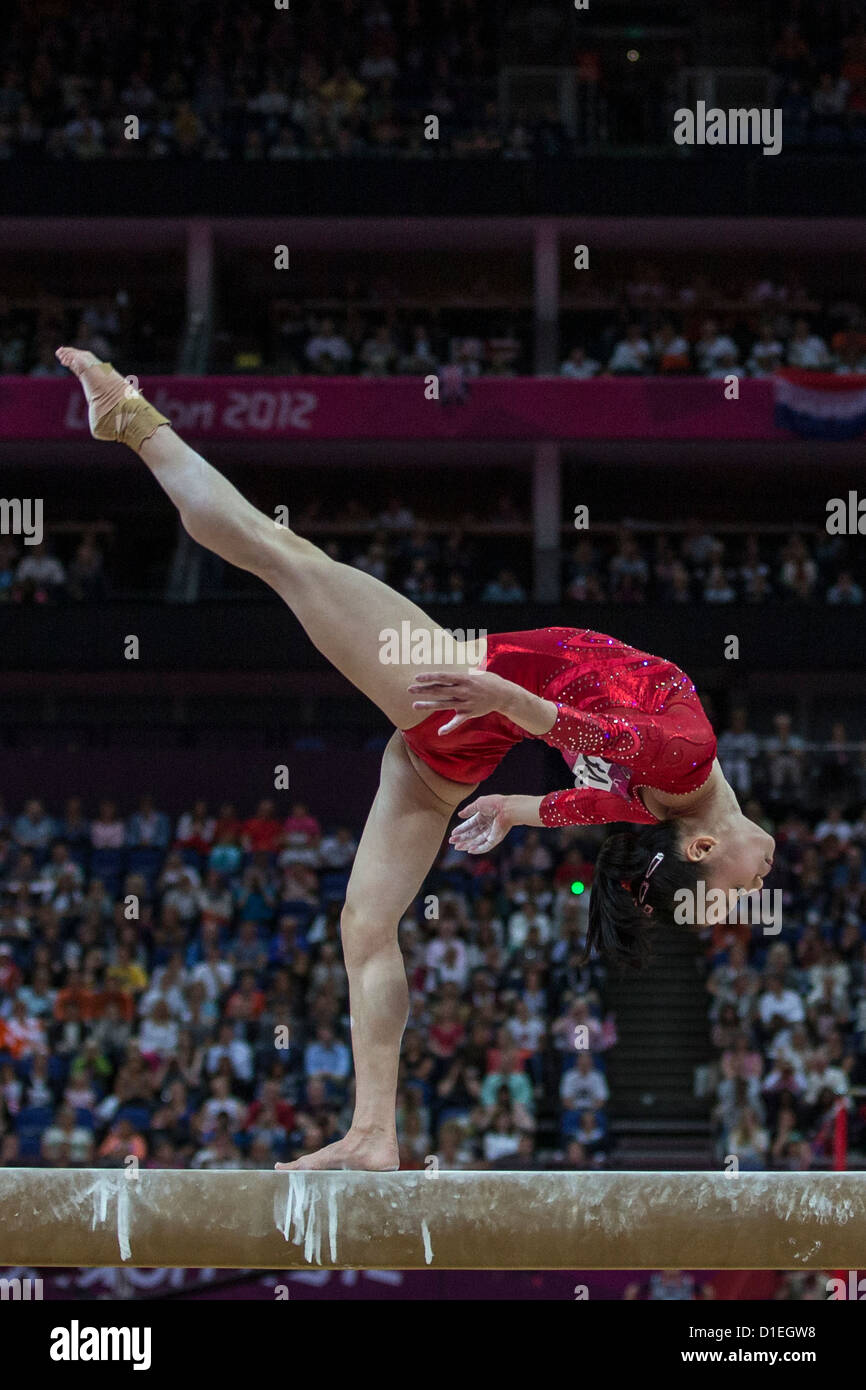 Sui Lu (CHN) winner of the silver medal in the Women's Balance Beam ...