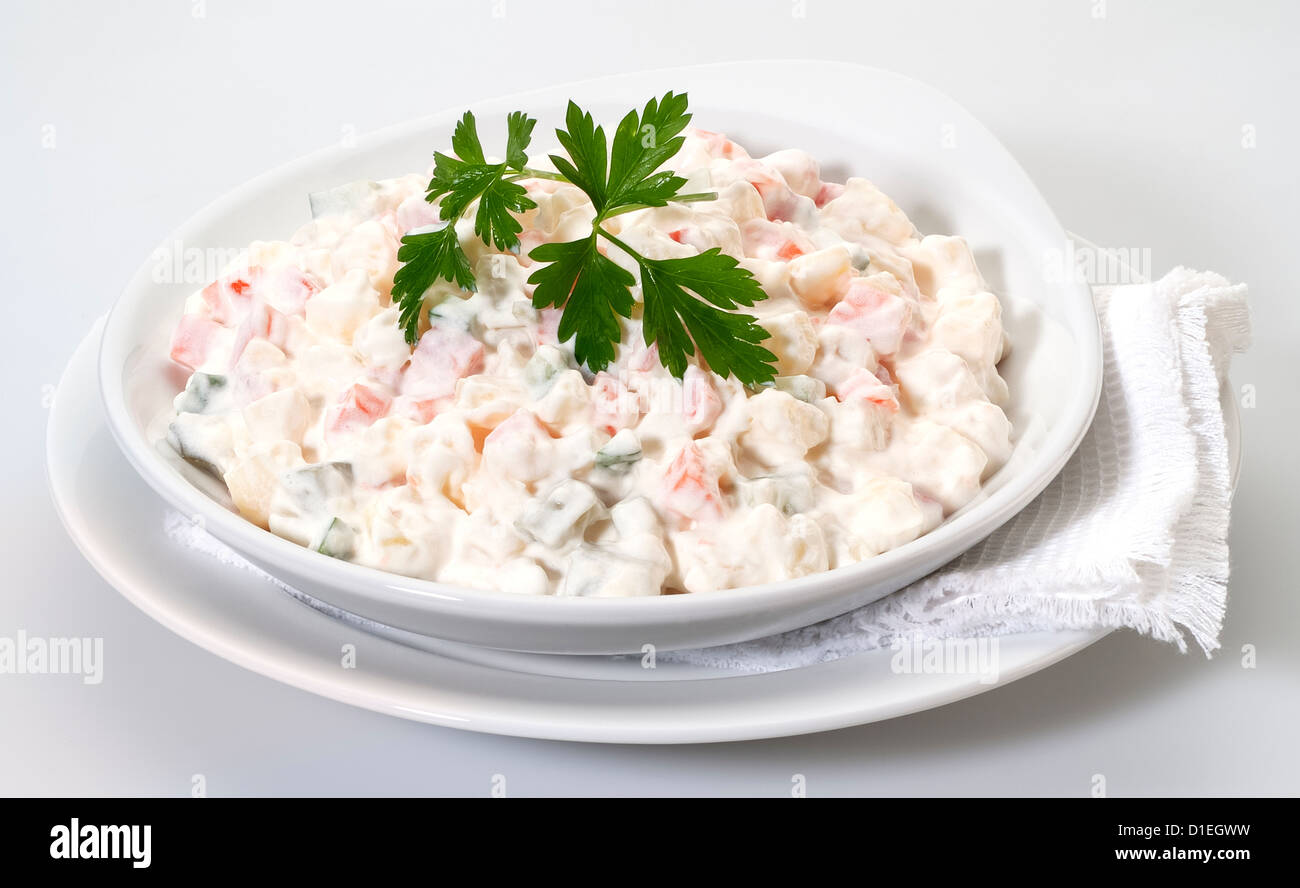 Russian vegetable salad Stock Photo - Alamy