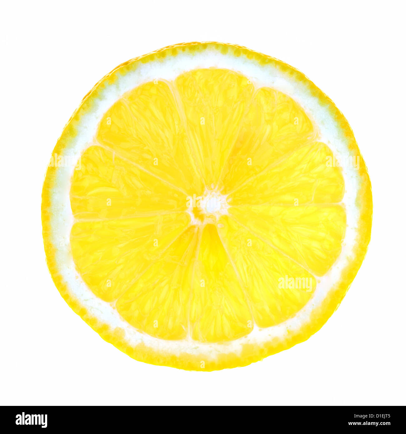 A slice of lemon x-rayed Stock Photo - Alamy