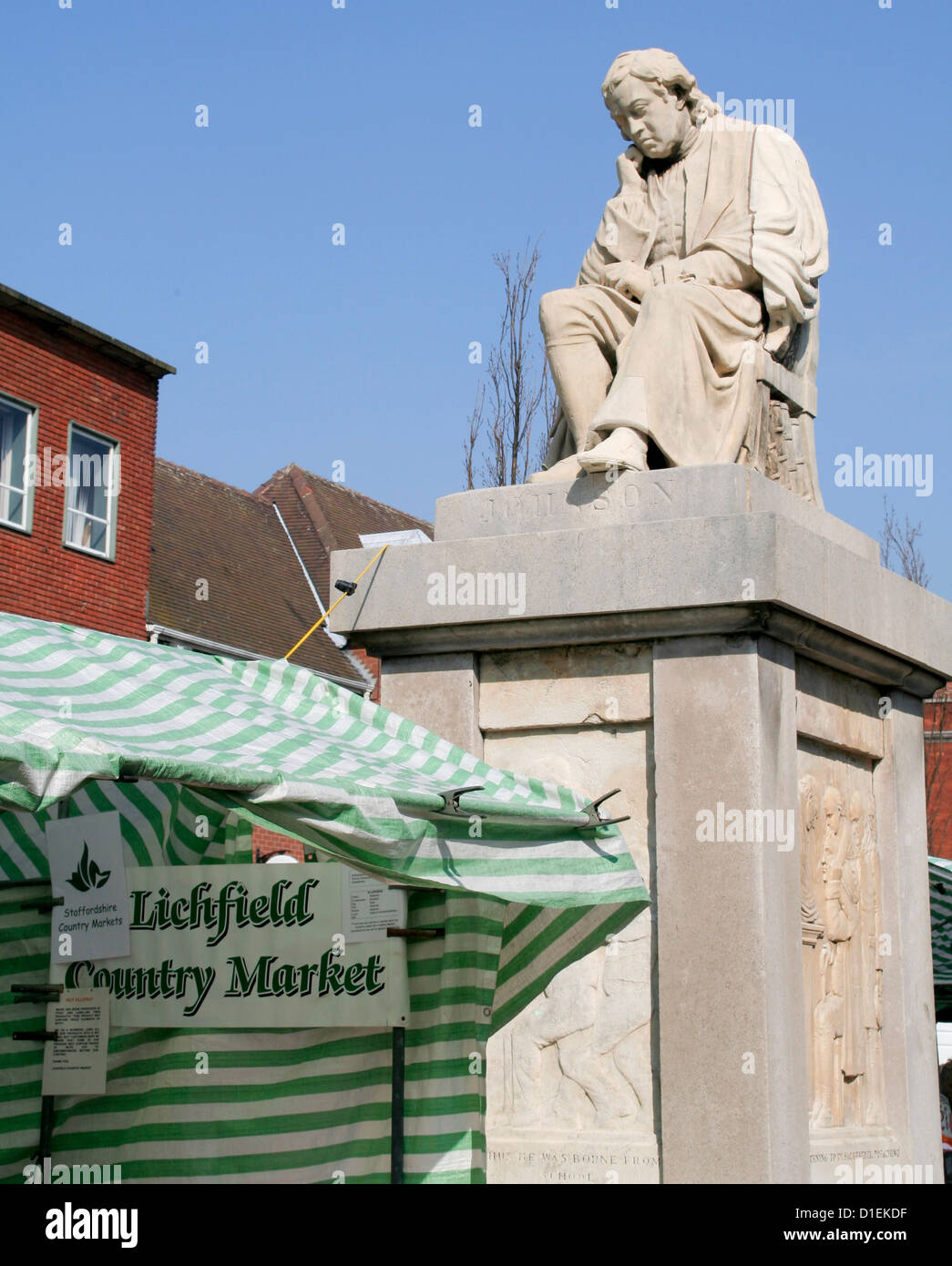 Samuel Johnson statue Lichfield Staffordshire England UK Stock Photo ...
