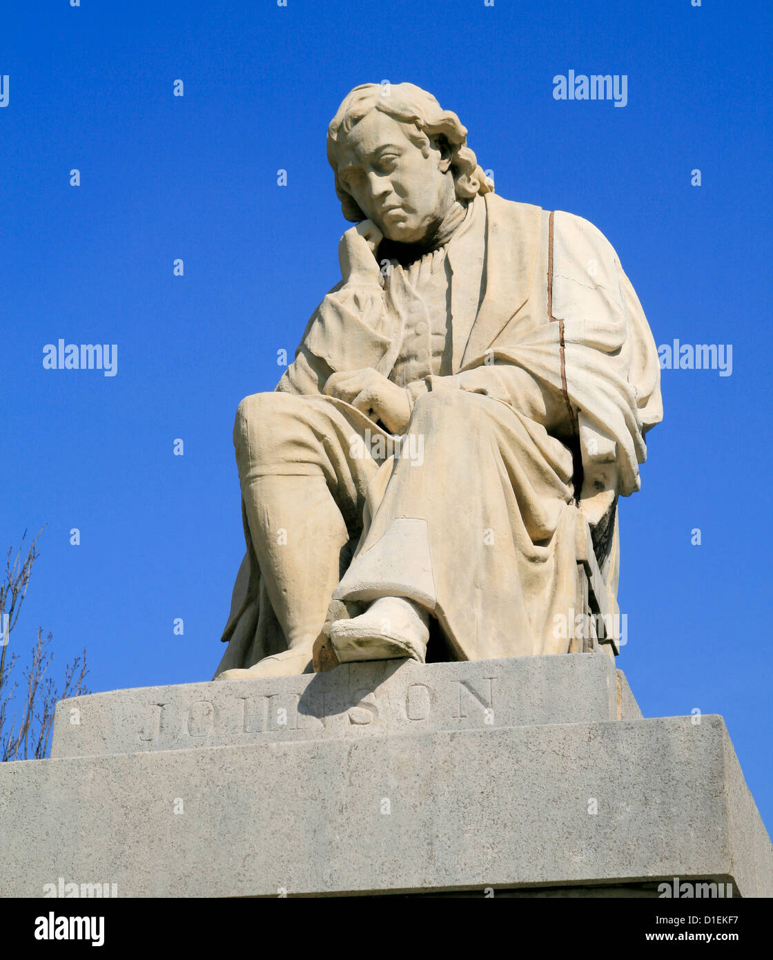 Samuel Johnson statue Lichfield Staffordshire England UK Stock Photo ...