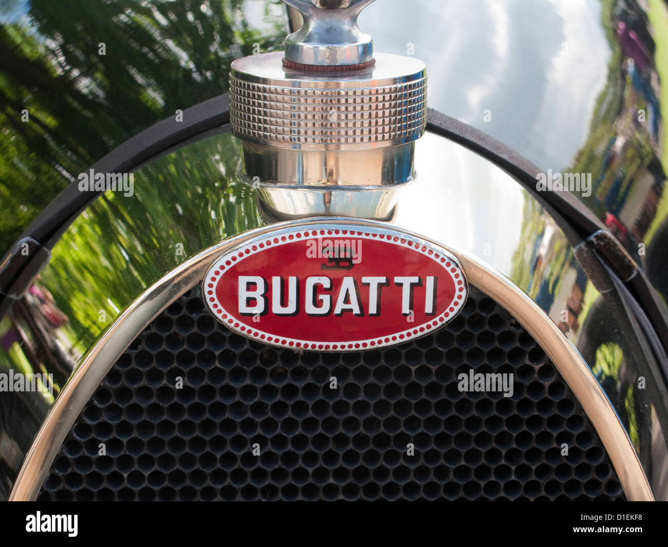 Vintage Bugatti racing car at Prescott, Gloucestershire, England, UK ...