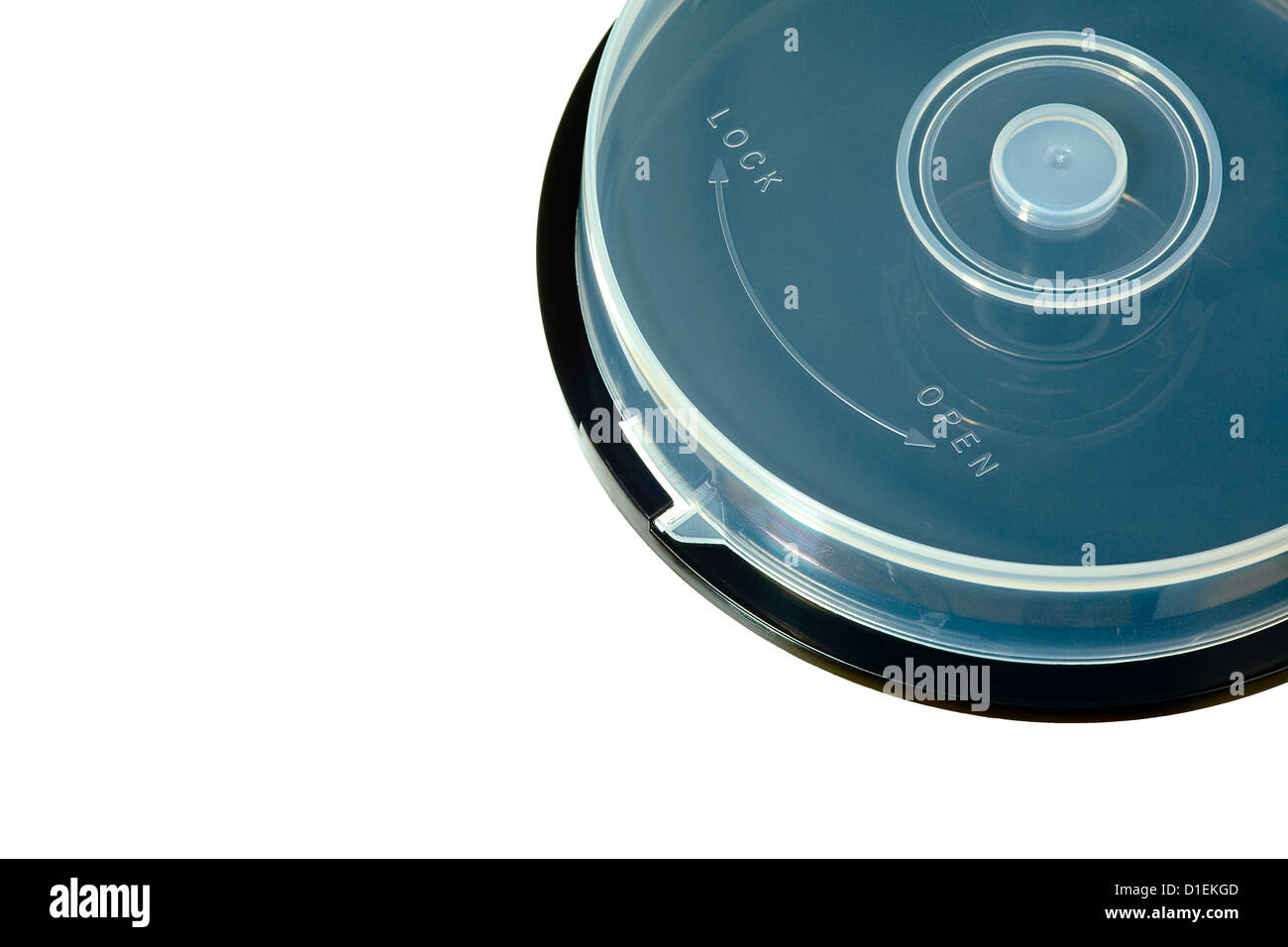 Close up of a CD/DVD box isolated on white background Stock Photo - Alamy