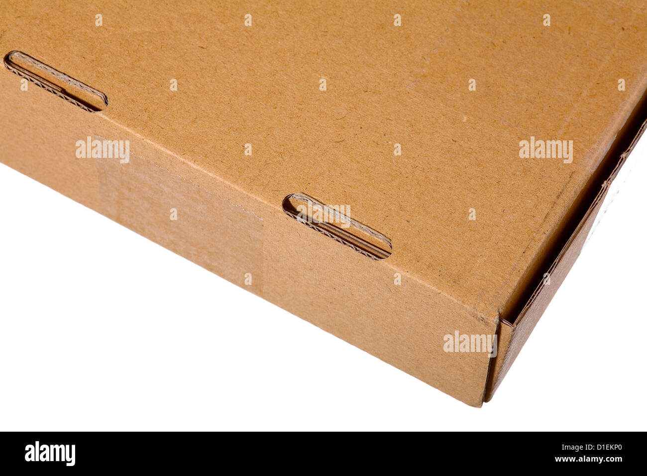 Cardboard box inside, isolated on white background Stock Photo - Alamy
