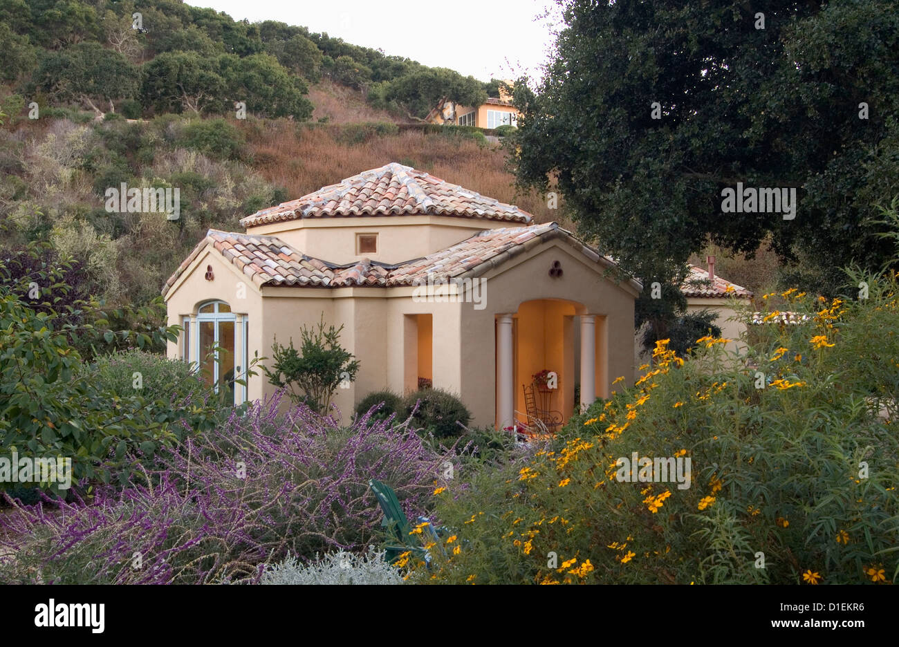 Exterior view of guest house Stock Photo - Alamy