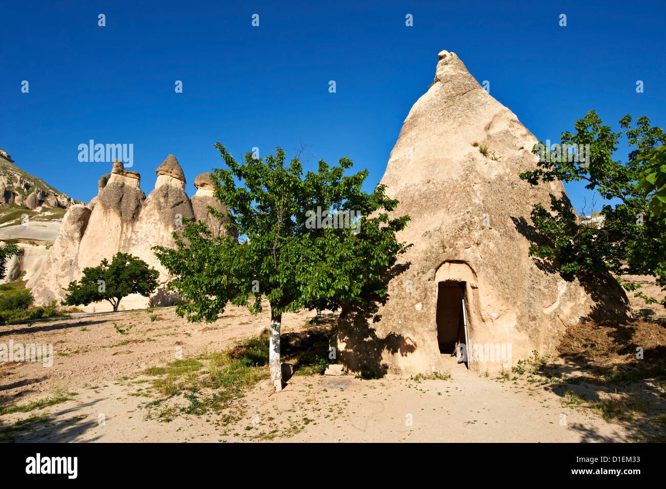 Fairy Chimneys near Zelve, Cappadocia Turkey. Volcanic tuft rock ...