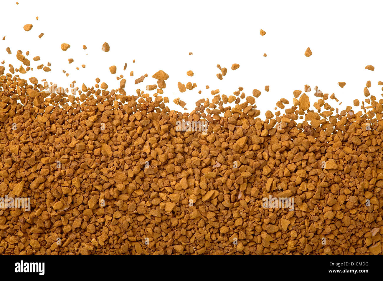 Close up of instant coffee isolated on white background Stock Photo - Alamy