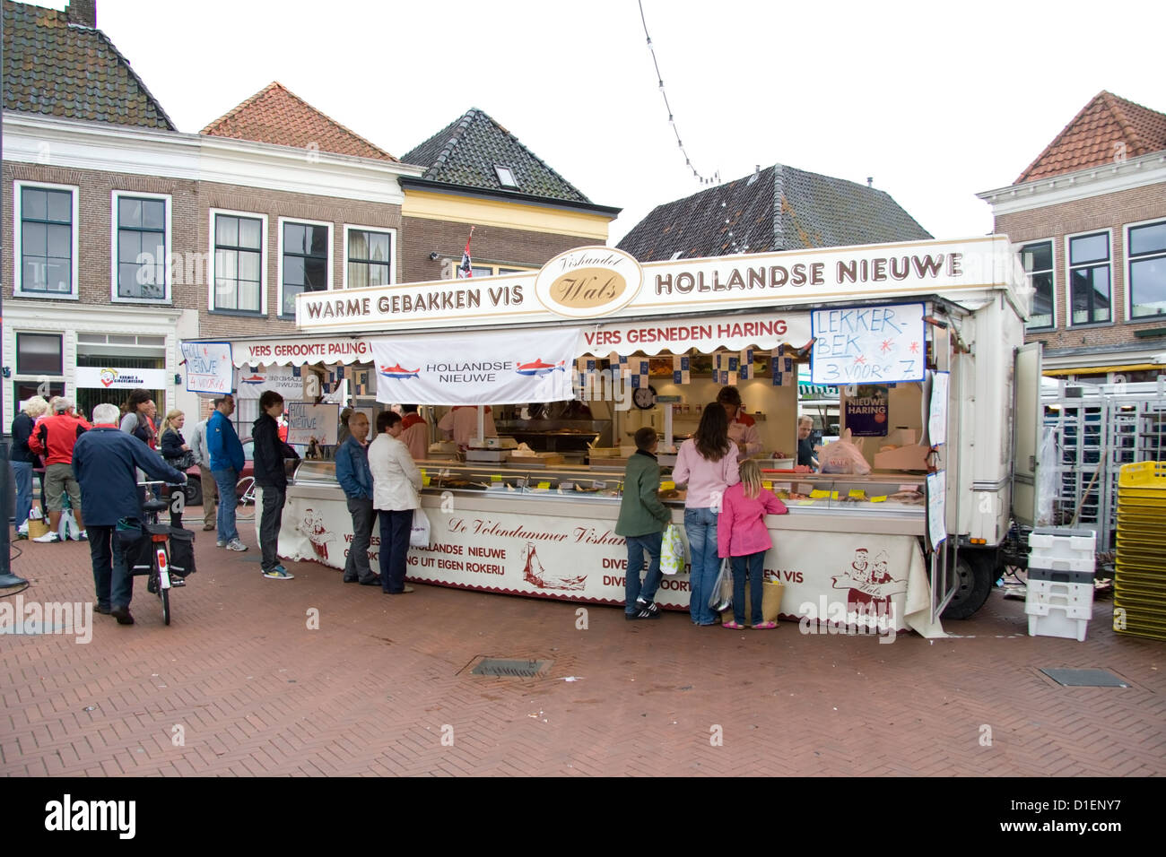 Fish stall in the market in Steenwijk, Netherlands Stock Photo - Alamy