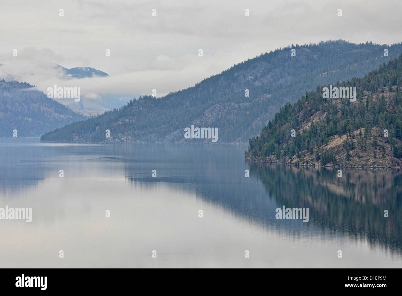 Kalamalka Lake at spring break-up, Vernon, British Columbia BC, Canada ...