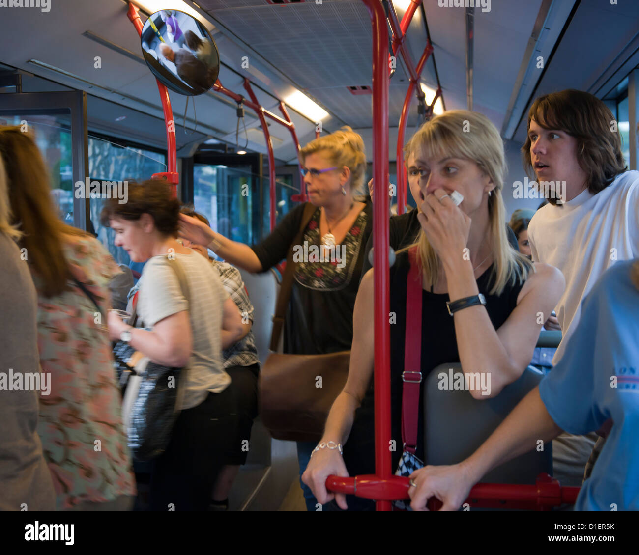 People inside a bus hi-res stock photography and images - Alamy