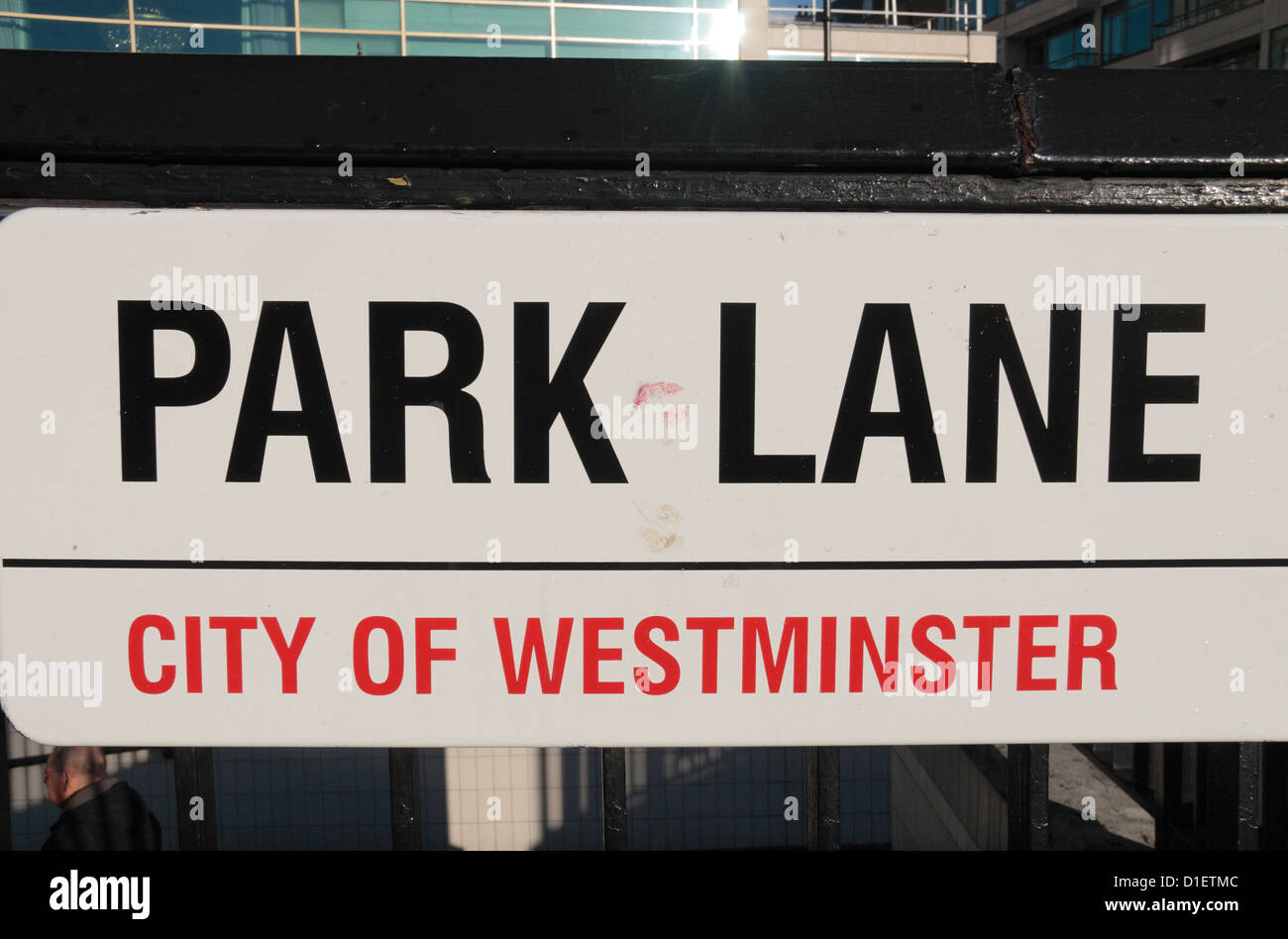 Park lane road sign london hi-res stock photography and images - Alamy
