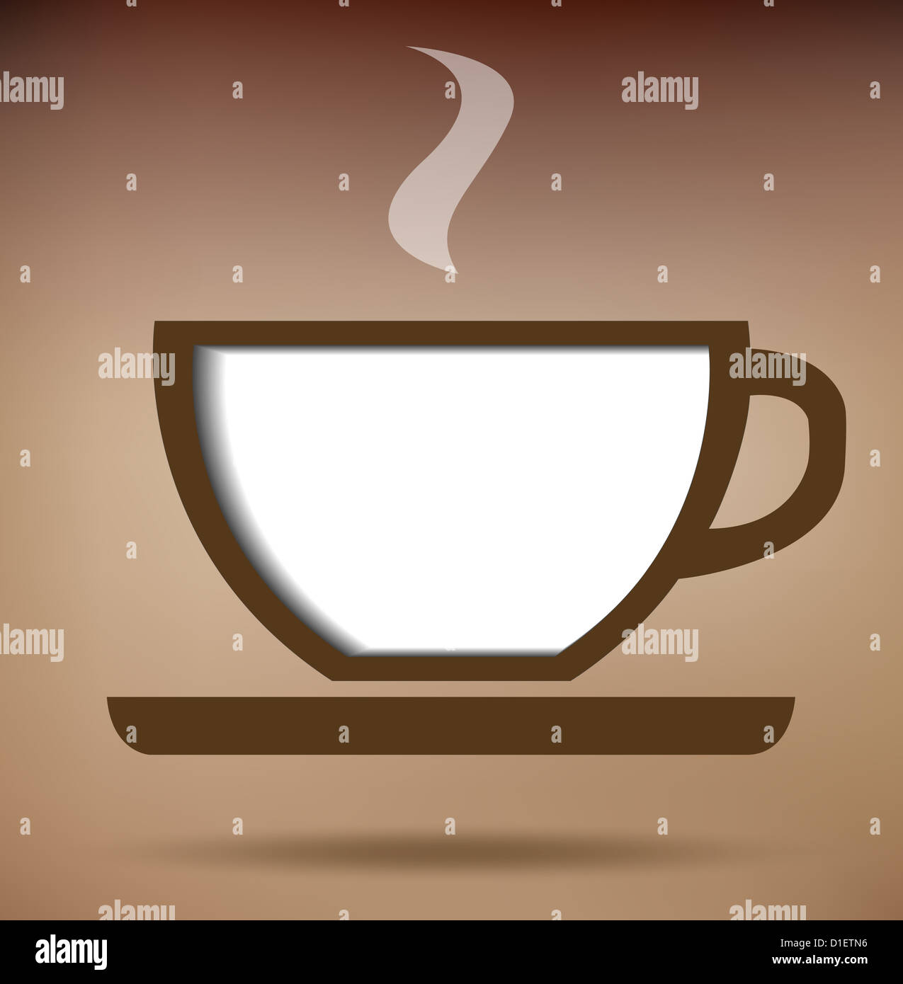 Traditional coffee cup with copy-pace Stock Photo - Alamy