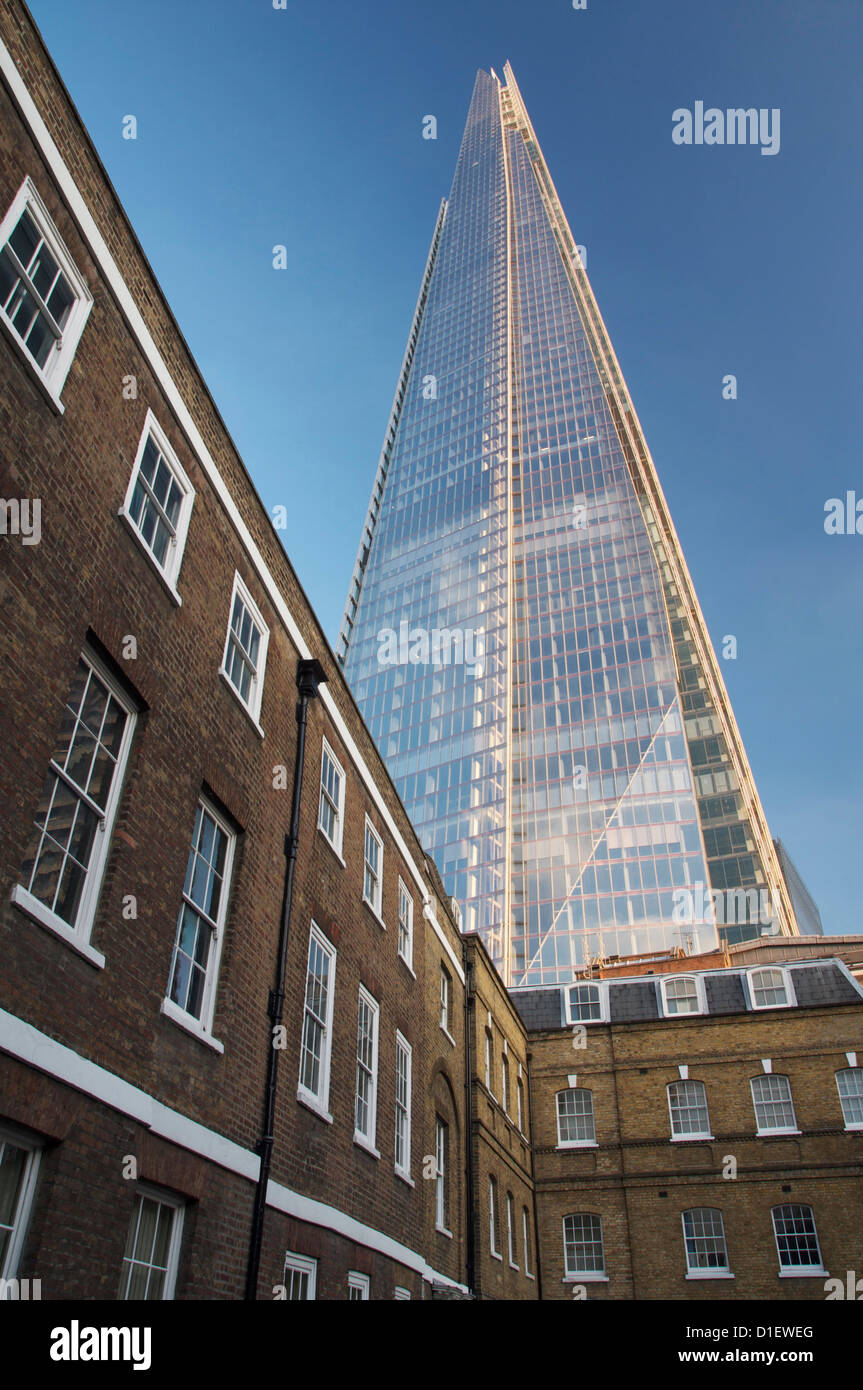 Ancient and modern: London’s newest skyscraper “The Shard”, designed by ...