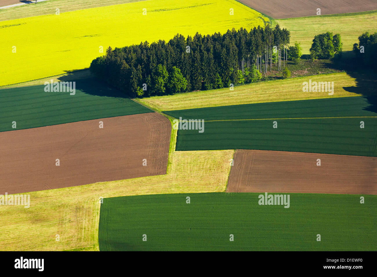 Aerial view fields meadows hi-res stock photography and images - Alamy
