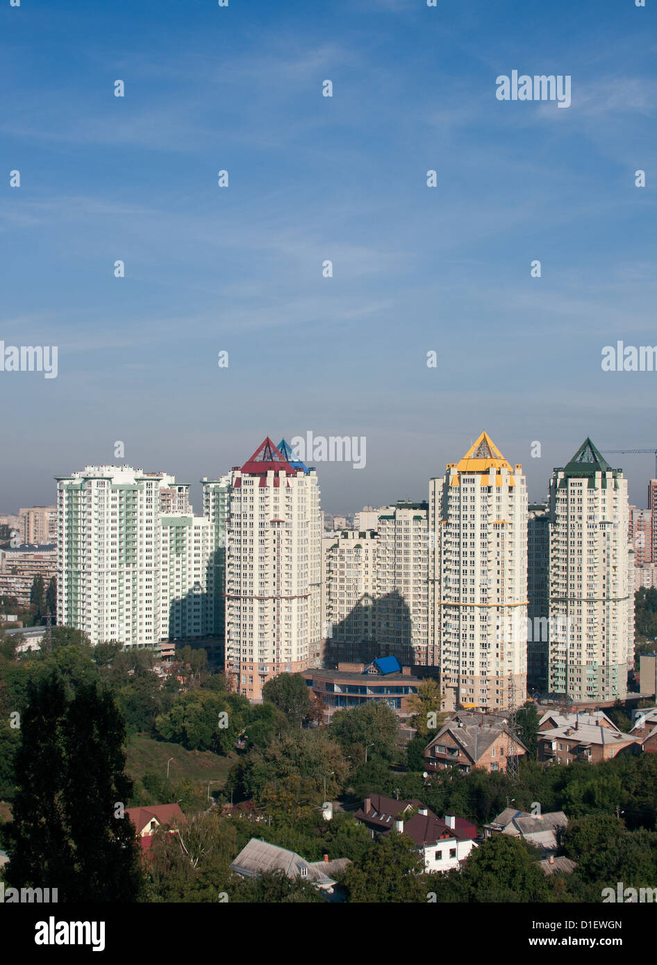 Typical modern residential buildings in Kiev, Ukraine Stock Photo - Alamy