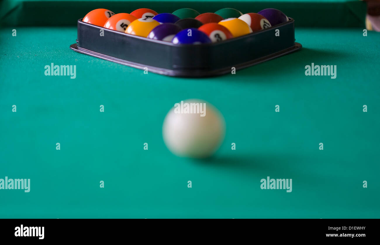Pool billiard balls arrangement hi-res stock photography and images - Alamy