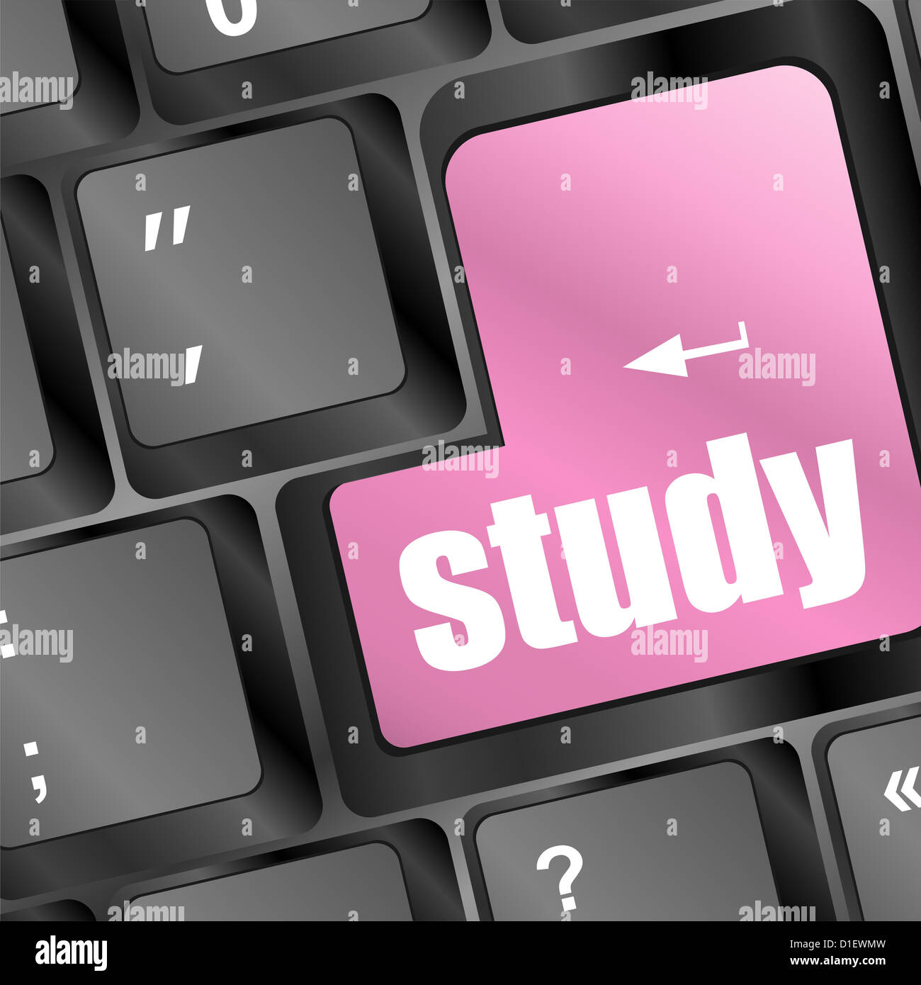 study button on the keyboard close-up Stock Photo - Alamy