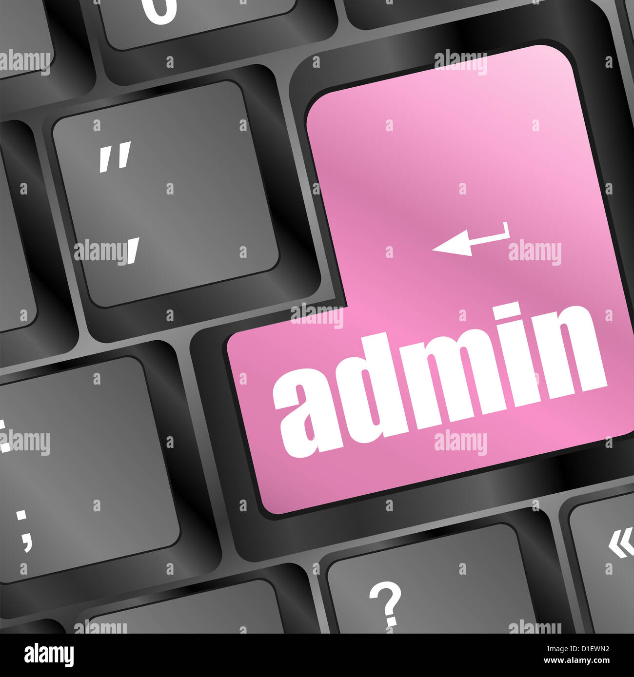 admin button on a computer keyboard tablet pc Stock Photo - Alamy