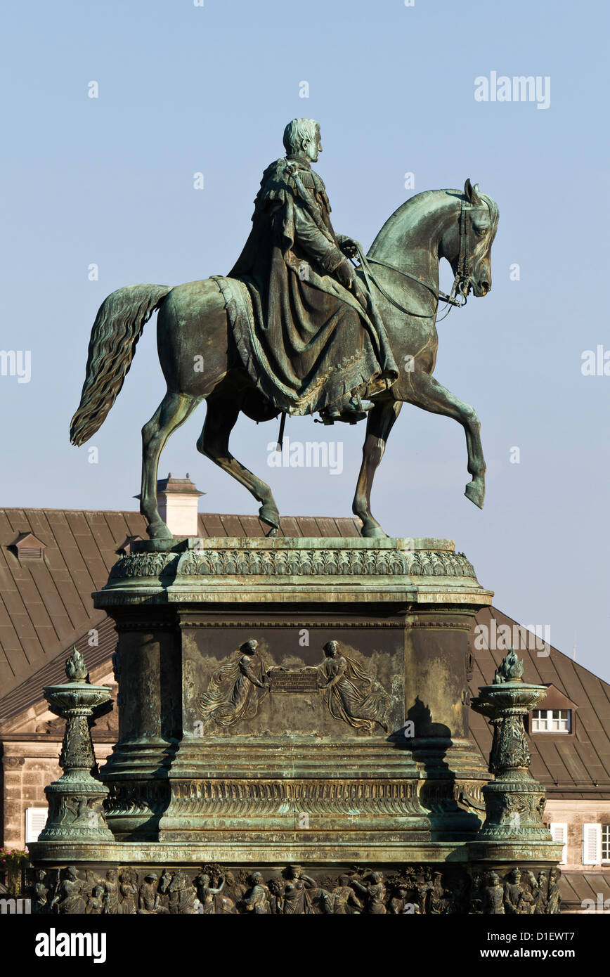 Equestrian Statue in the Zwinger in Dresden, Germany Stock Photo - Alamy
