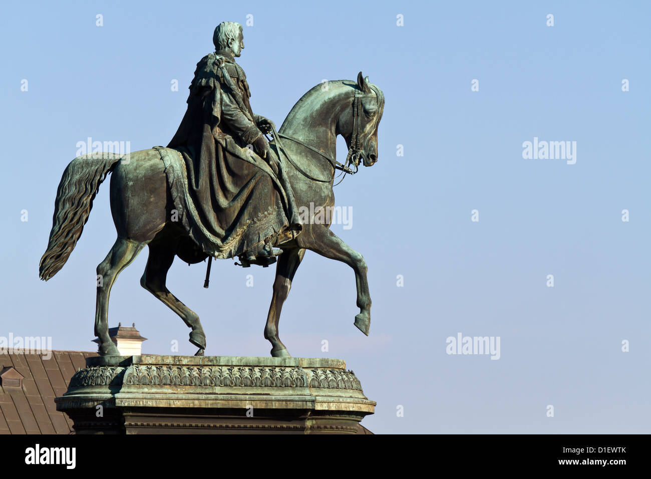 Equestrian Statue in the Zwinger in Dresden, Germany Stock Photo - Alamy