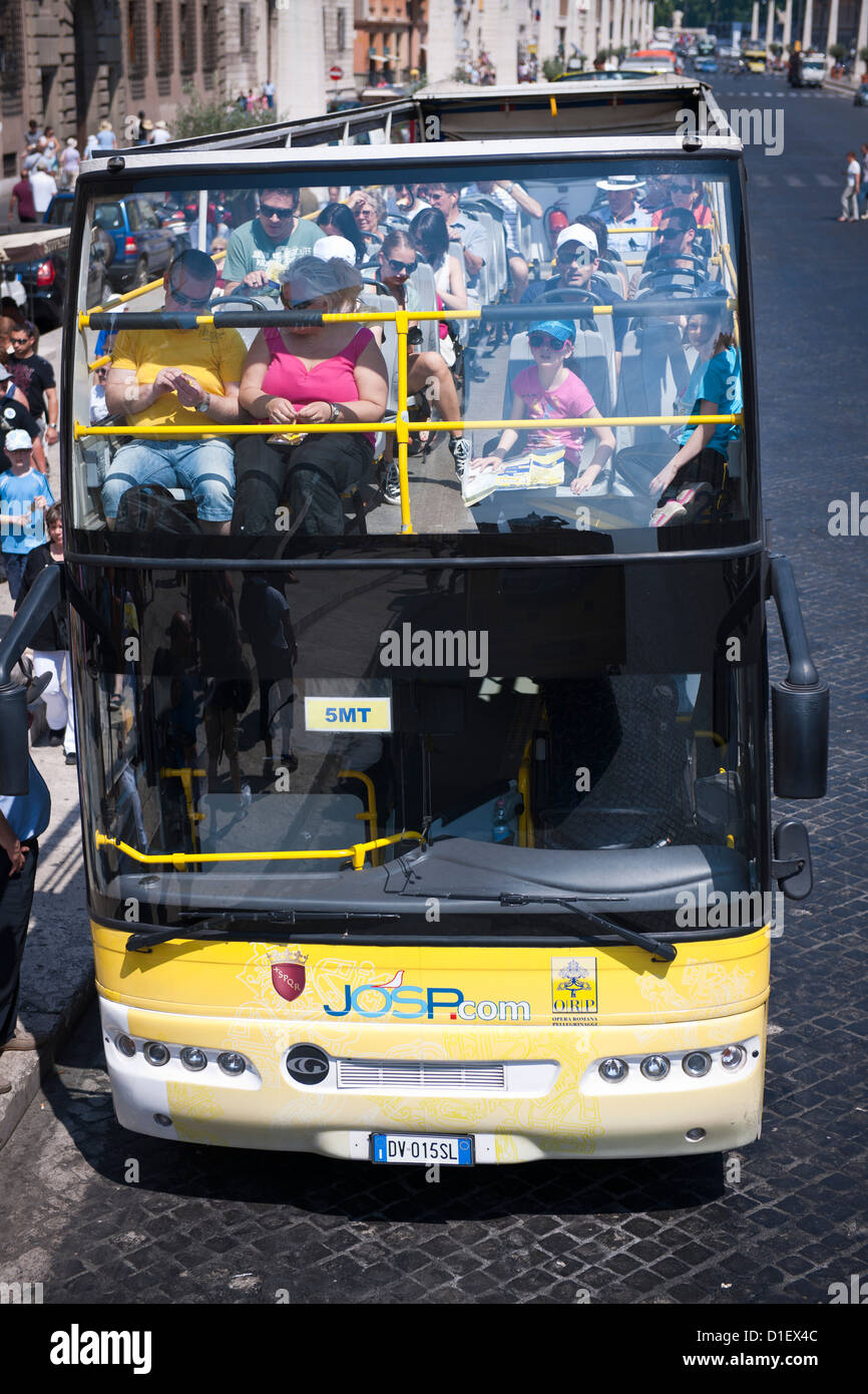 Tourist bus, Vatican city Stock Photo - Alamy