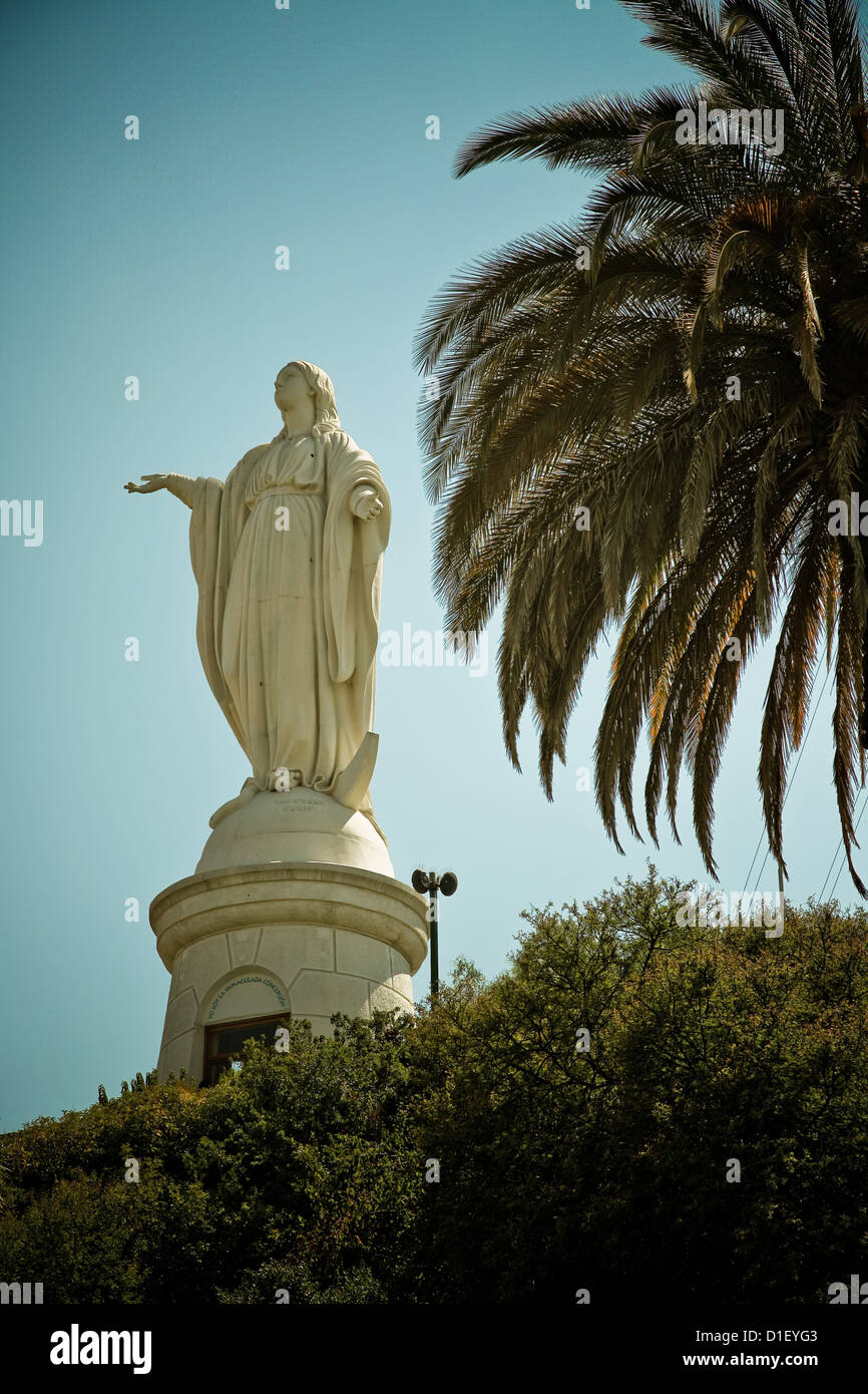 Statue, Santiago de Chile, Chile, South America, America Stock Photo ...
