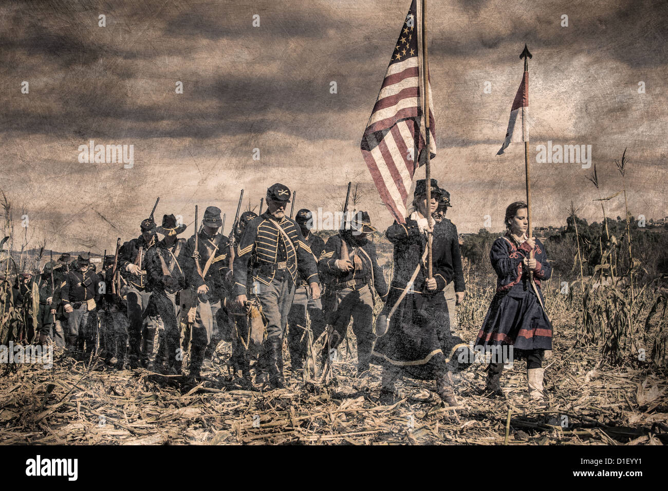 American Civil War Reenactment Stock Photo - Alamy