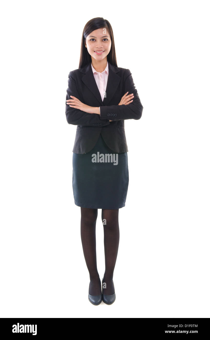 malay business woman in full body Stock Photo - Alamy