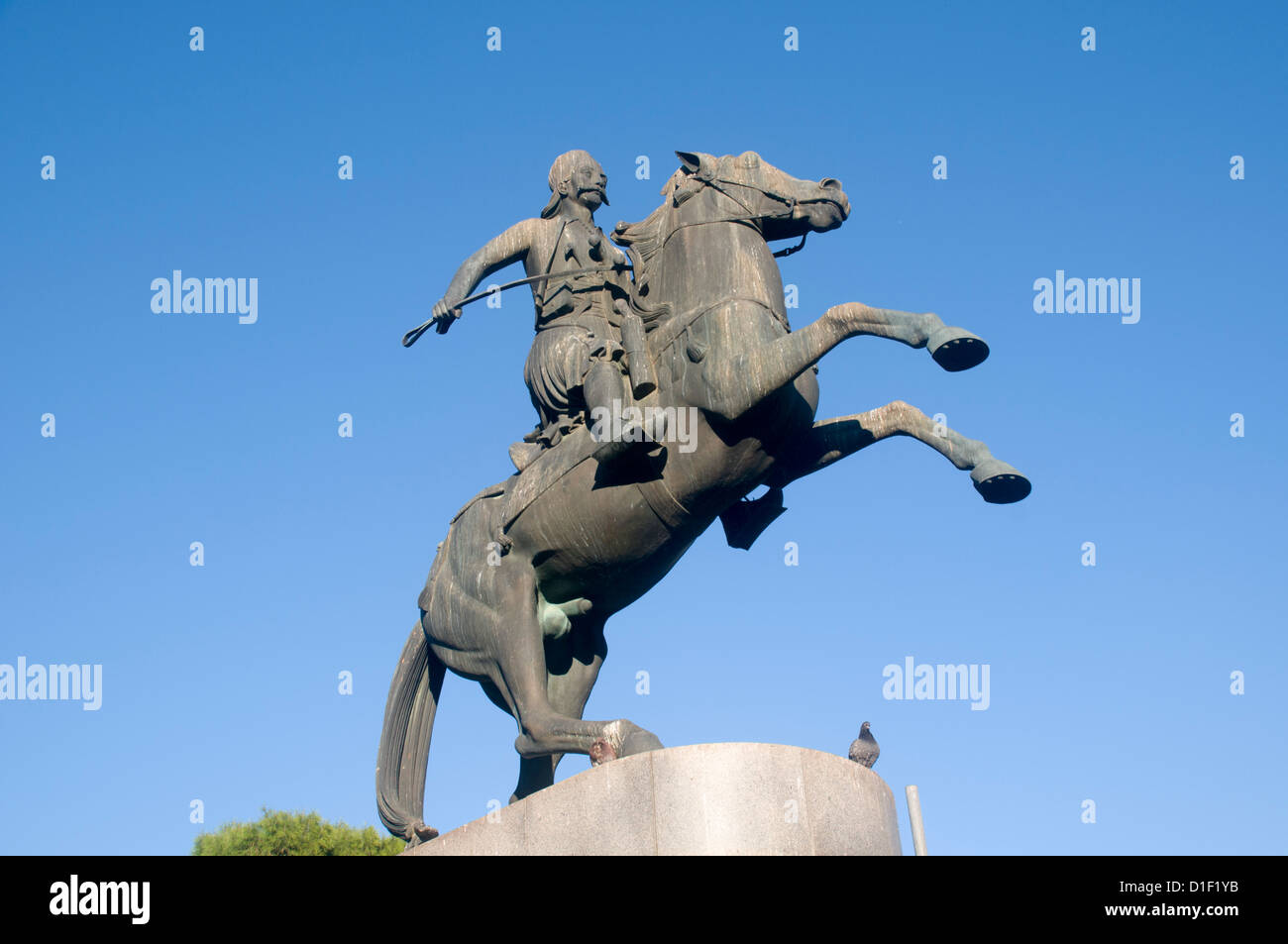 Statue of Georgios Karaiskakis (1782-1827) liberator of Greece on his ...