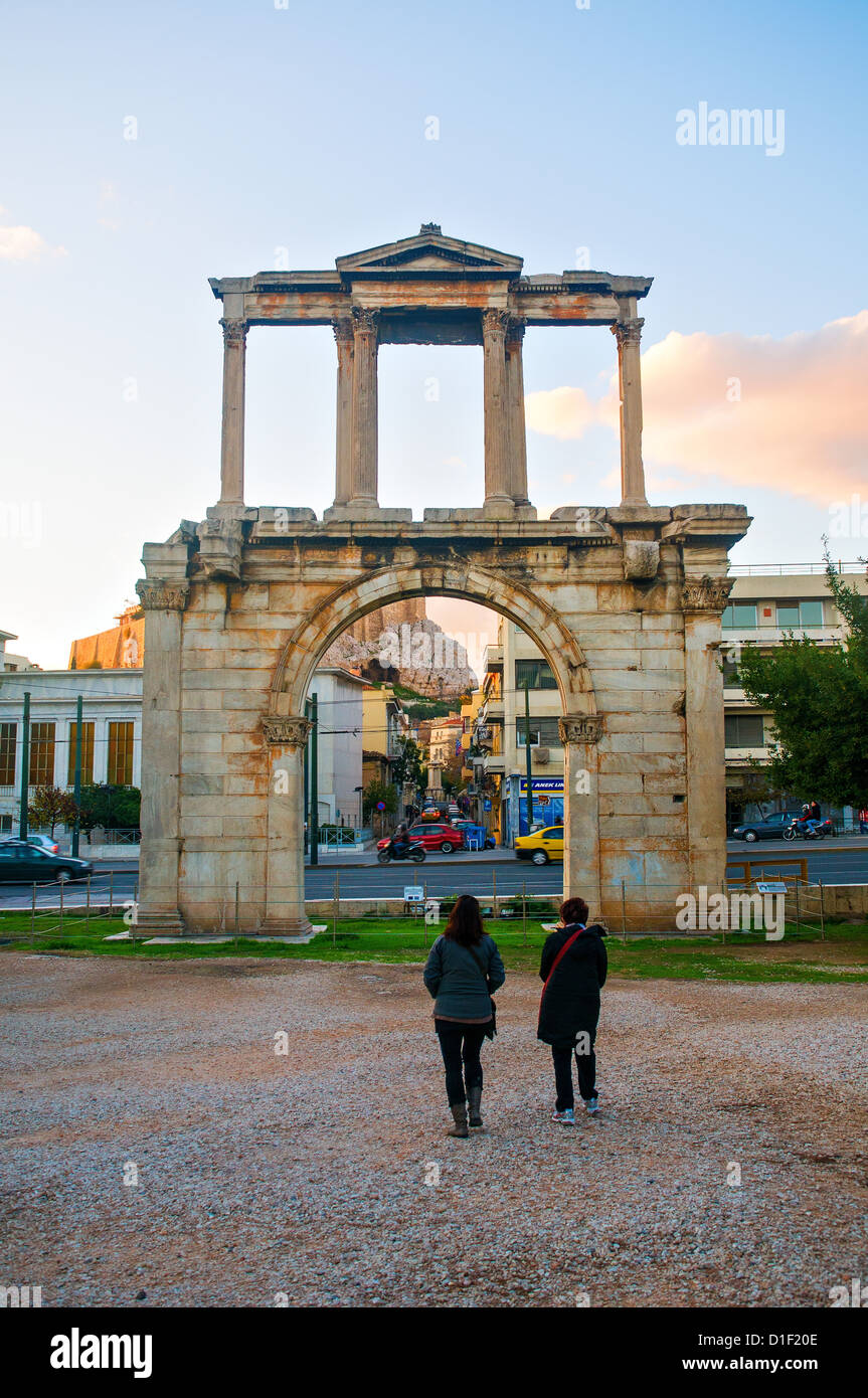 Greece, Athens, Hadrian's Triumphal Arch Stock Photo - Alamy