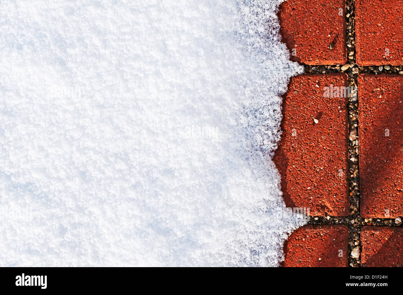 snow with red floor Stock Photo - Alamy