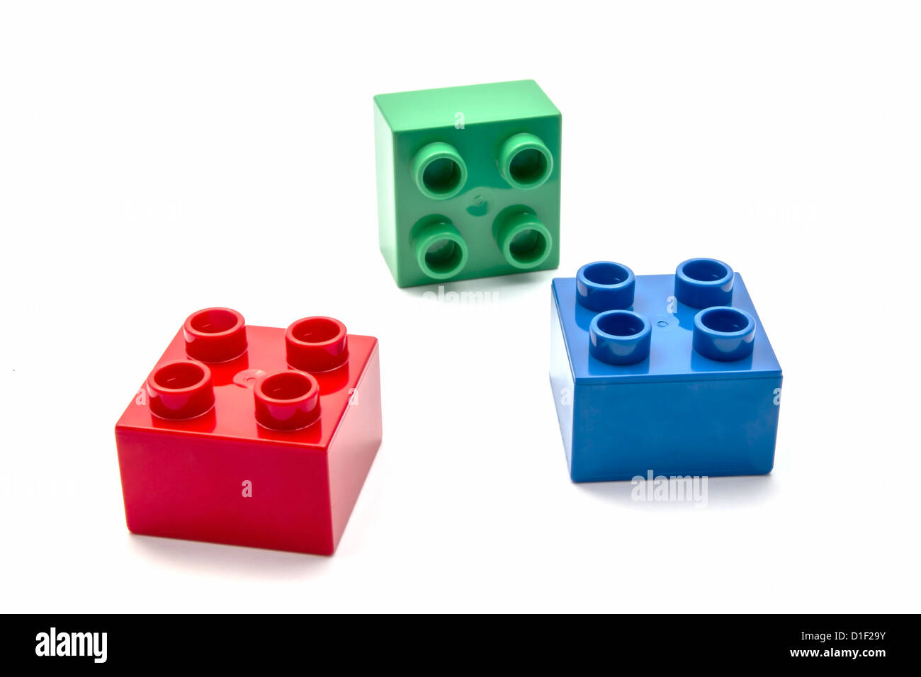 Building Blocks Isolated on White Background Stock Photo - Alamy