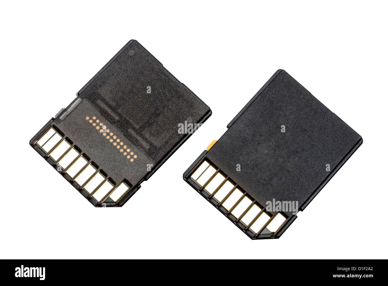 SD cards isolated on white background Stock Photo - Alamy