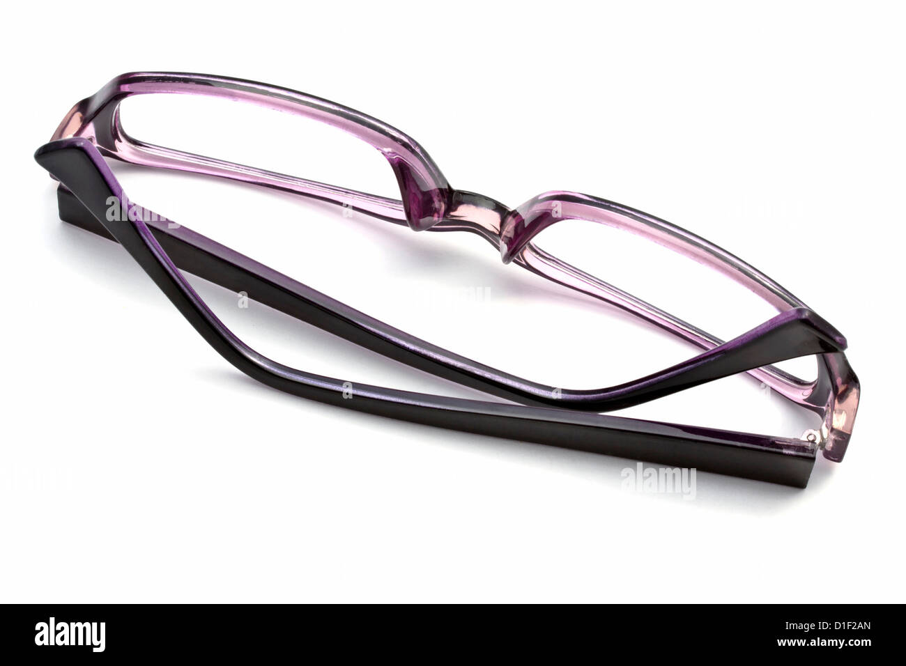 Beautiful glasses isolated on white background Stock Photo - Alamy