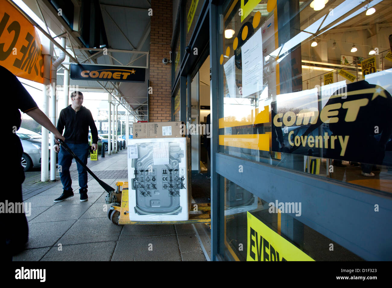 The last day of trading for the Comet Electrical store in Coventry. A ...