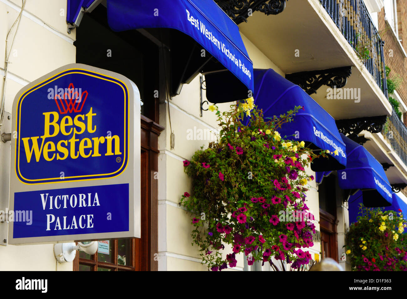 Sign for Best Western Victoria Palace hotel Stock Photo - Alamy