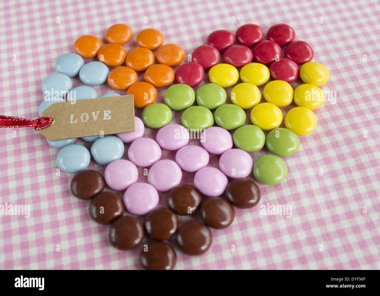 Heart-shaped chocolate marbles Stock Photo - Alamy